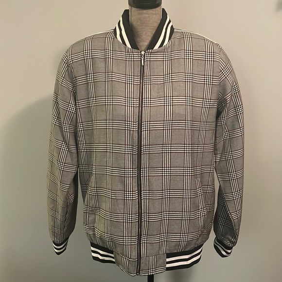 Hot Rod | Jackets & Coats | Hot Rod Mens Bomber Jacket Plaid Rockabilly ...